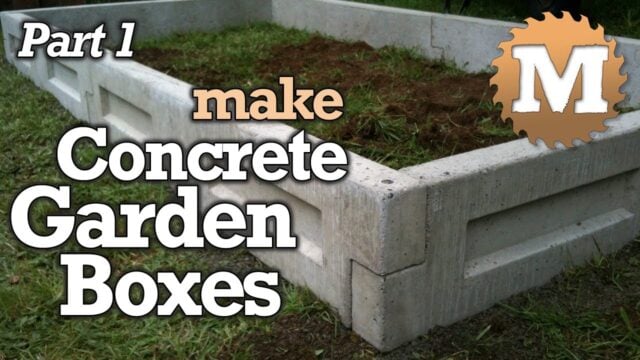 Make Lightweight Concrete Garden Boxes - Vermiculite Aircrete PART 3 ...