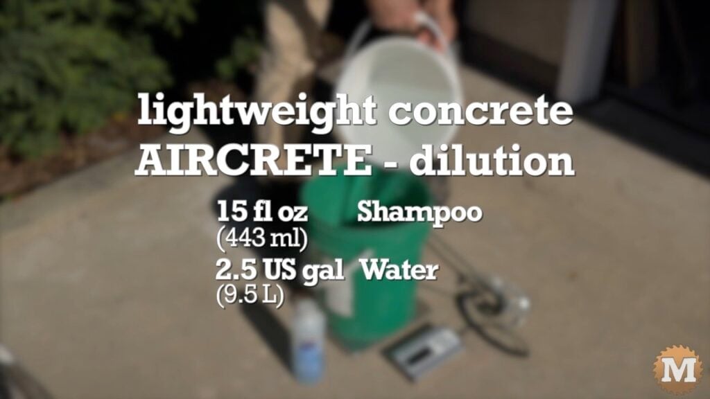 the Best Aircrete Recipe - a Lightweight Portland Concrete Formula