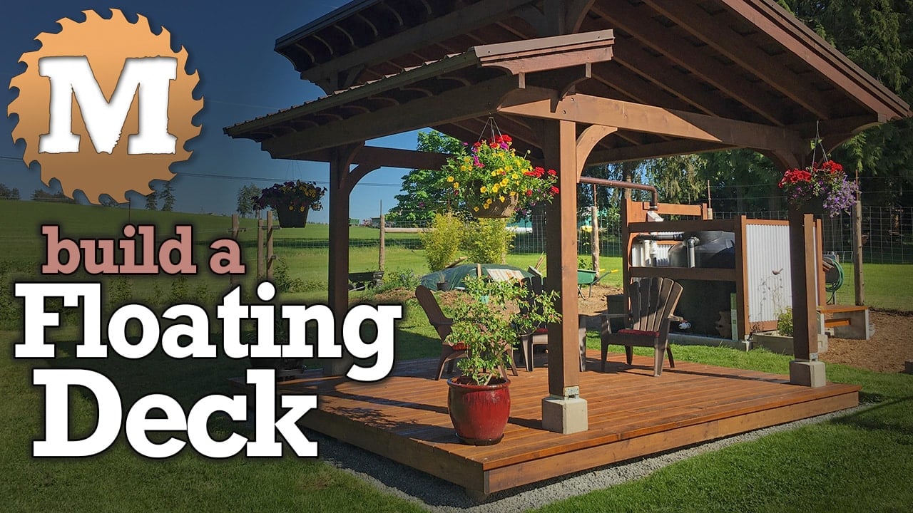 Build a Beautiful Low Profile Floating Deck