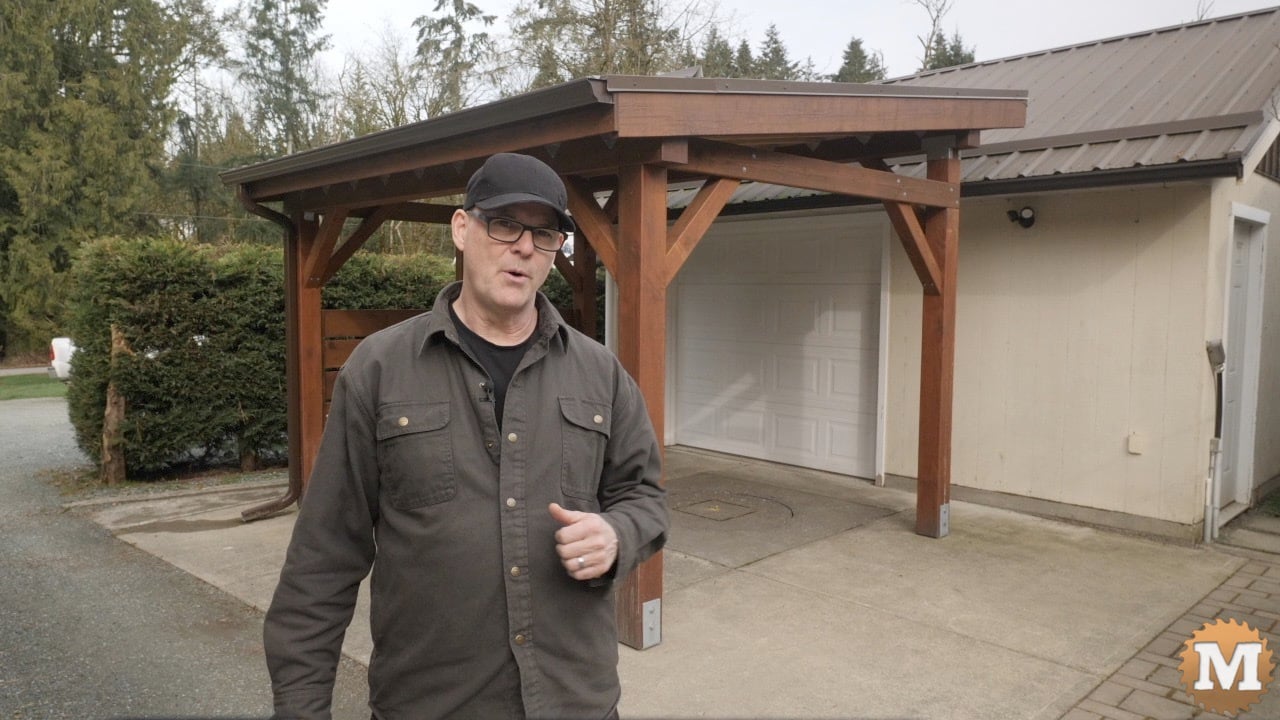 Simple Lean To Post and Beam Pavilion